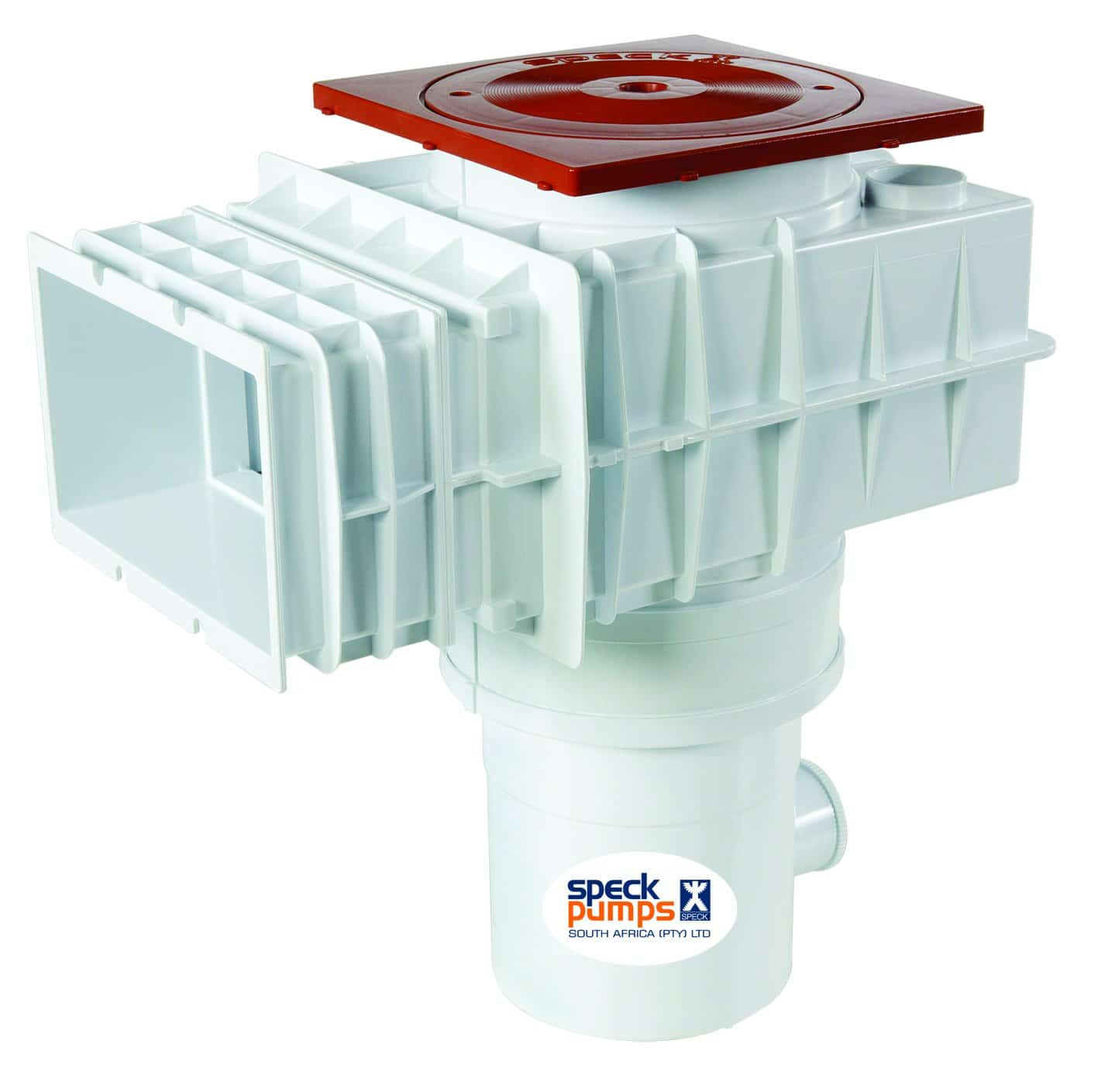 POOL WEIR BADU®SKIM COMPLETE WEIR GUNITE LARGE WHITE/TERRACOTTA - PPS ...